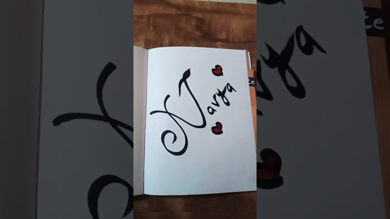 navya name art drawing #navya #drawing #easydrawimg - YouTube