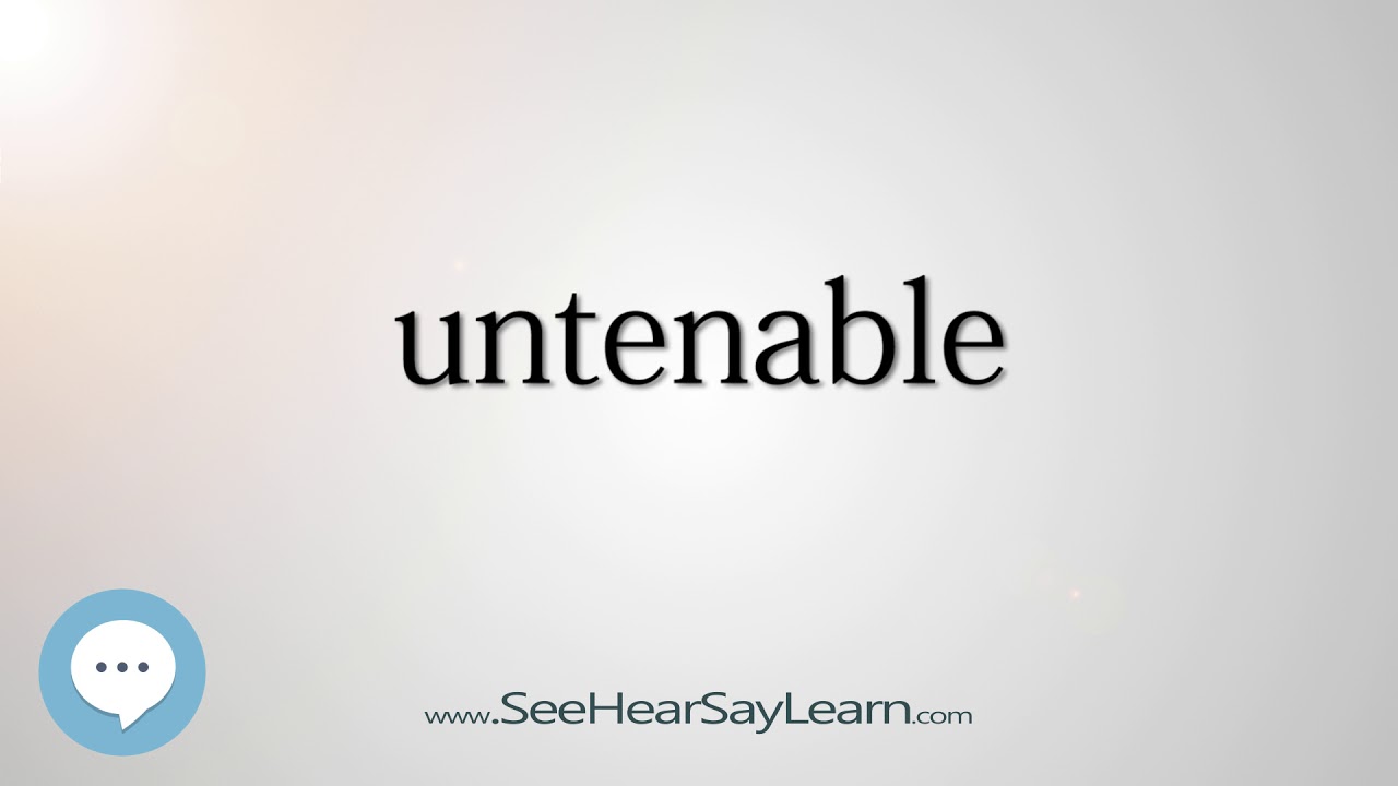 untenable 330 Hard English Words with Definitions SeeHearSayLearn 🔊 ...