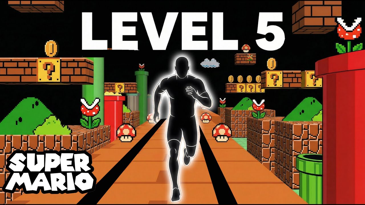 HIGH QUALITY Immersive Interactive Warm Up #5 🔥 Super Mario Challenge ...