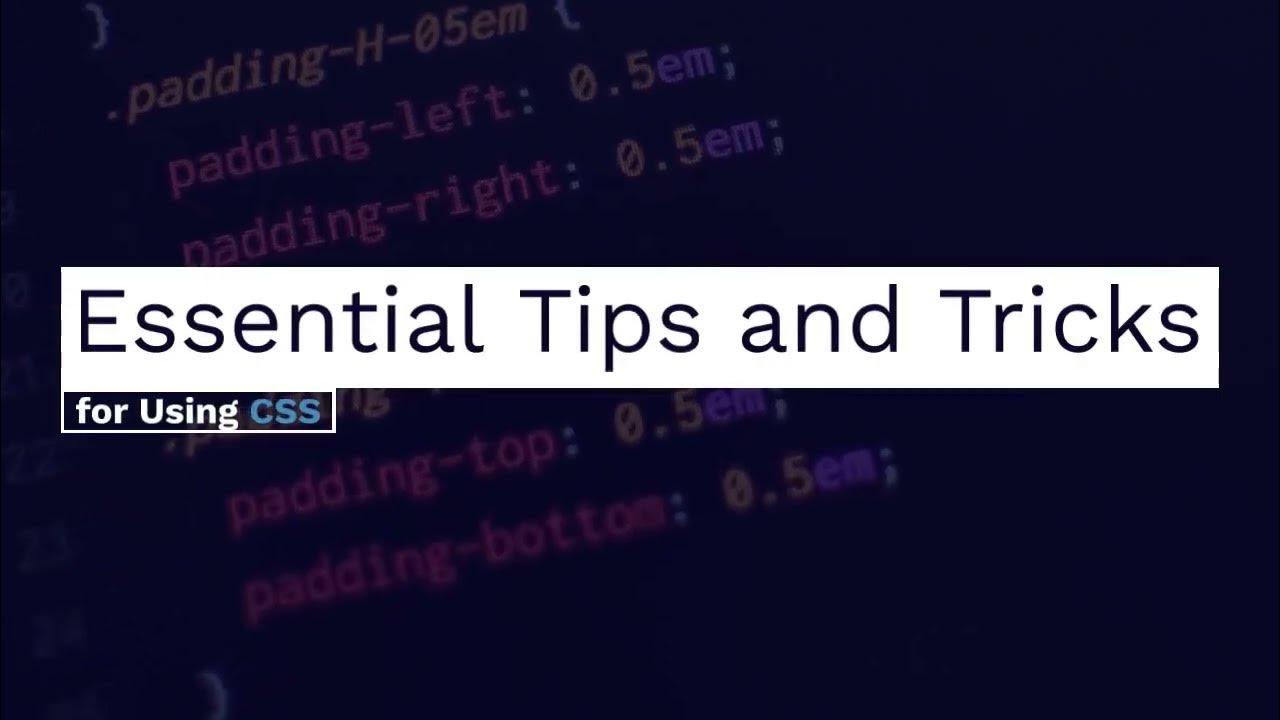 Mastering in CSS (Cascading Style Sheets) : Essential Tips and Tricks - YouTube