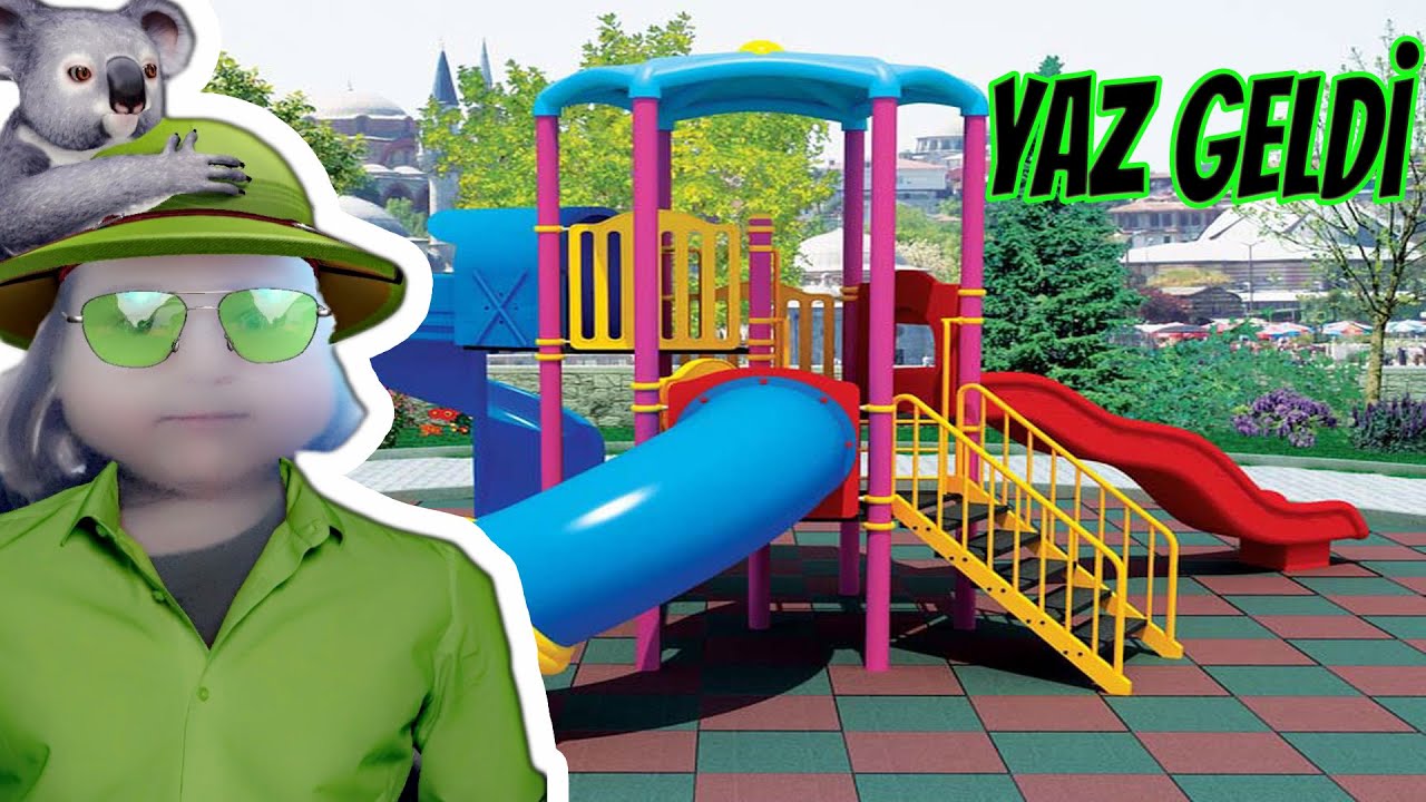 PARK SALINCAK KAYDIRAK ! DEFNE İLE PARKA GİTTİK YAZ GELDİ ÇOK EĞLENCELİ ...