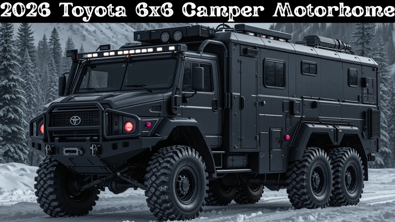 2026 Toyota 6x6 Camper Truck – The ULTIMATE Off-Road Home on Wheels ...