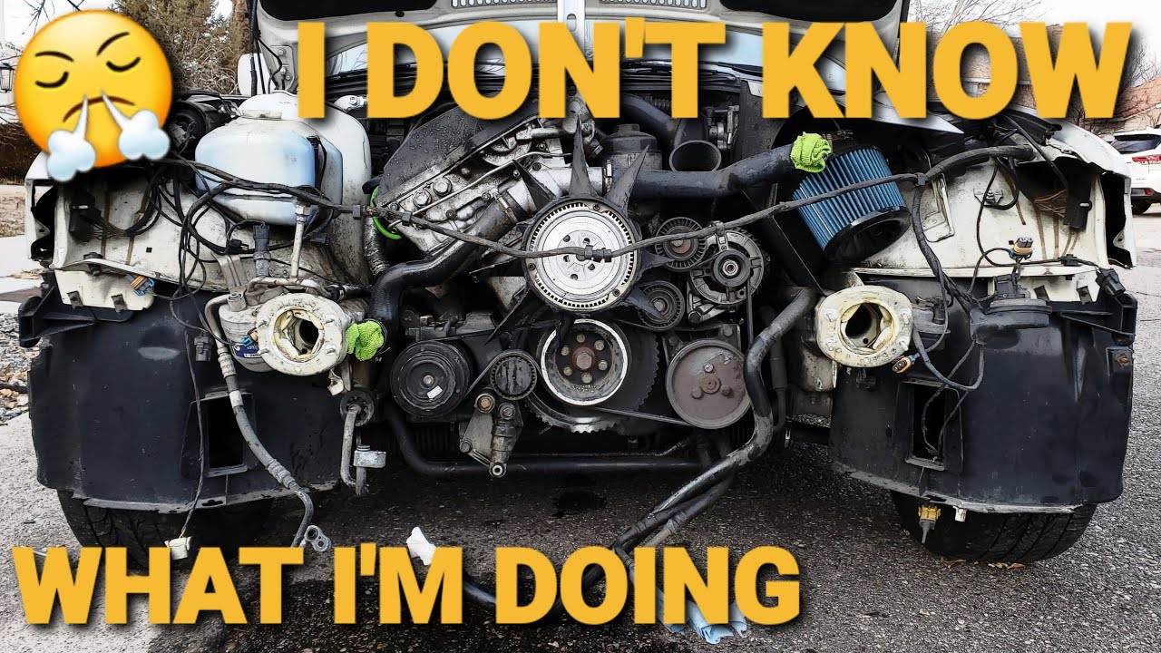 CRASHED BMW E36 Front End Rebuild [Part 2] - YouTube