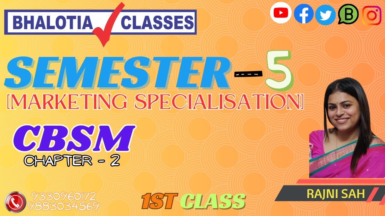 5TH-SEM : MARKETING-CBSM : CHAPTER-2 (DAY-1) - YouTube