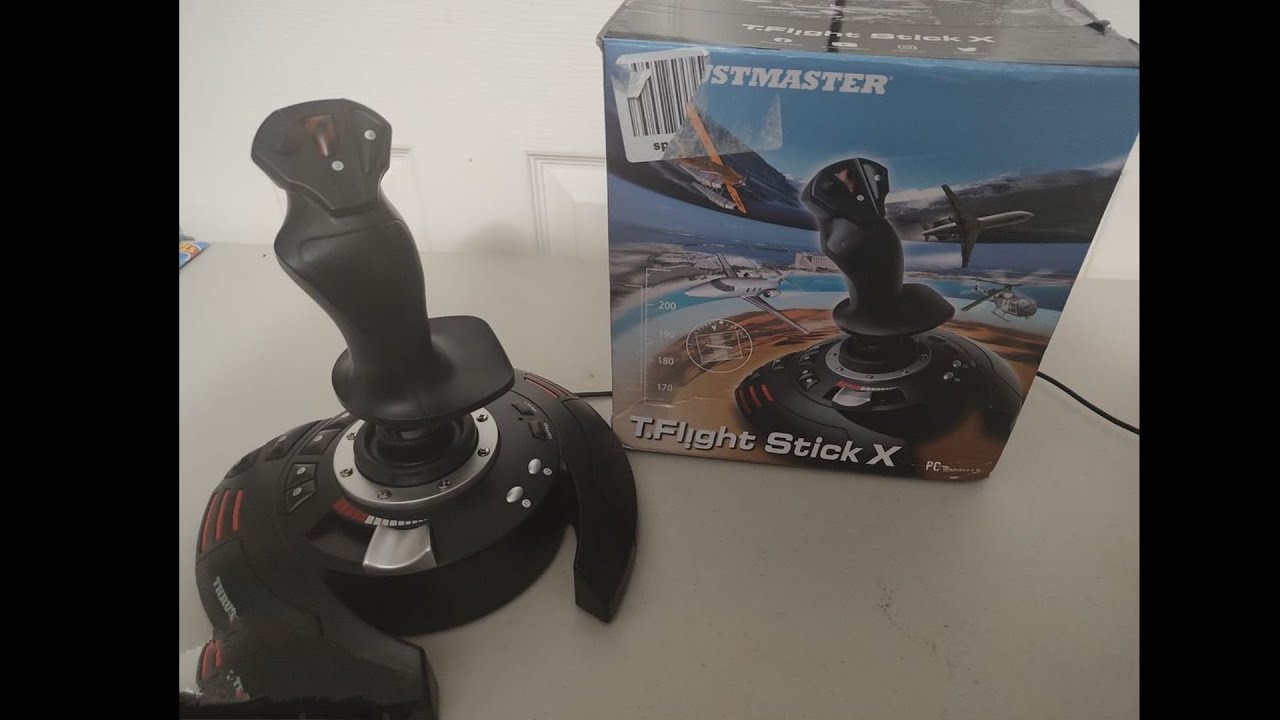 Thrustmaster T-Flight Stick X (PC) unboxing & review - YouTube