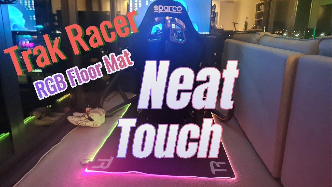 Trak Racer RGB Floor Mat reveal + my complete SimRacing cockpit | 2024 ...