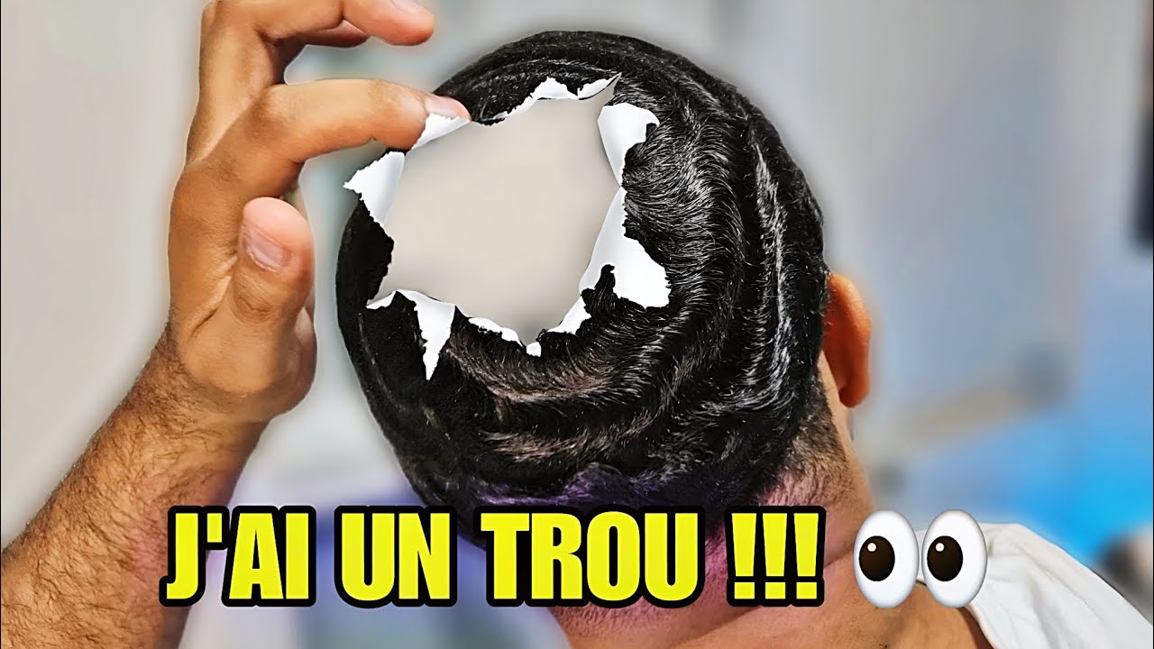 UN TROU DANS MES CHEVEUX ?! #crown #couronne - YouTube