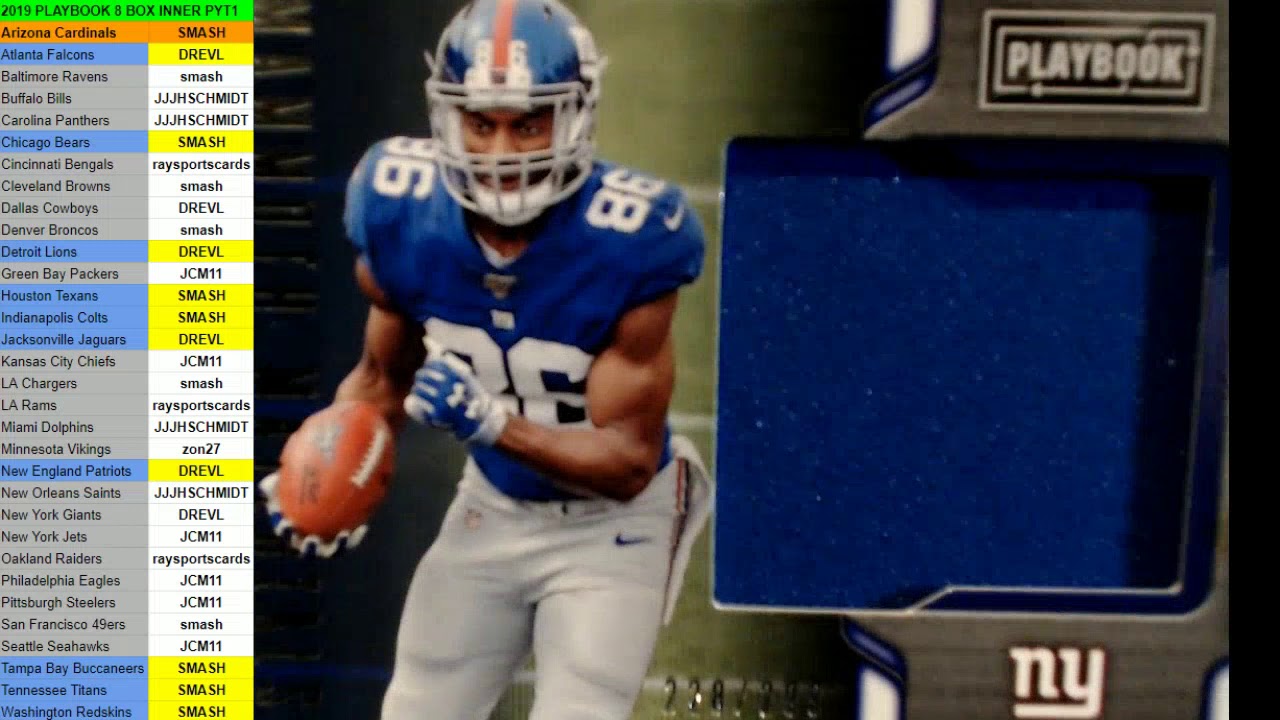 2019 PLAYBOOK 8 BOX INNERCASE PYT1 - YouTube