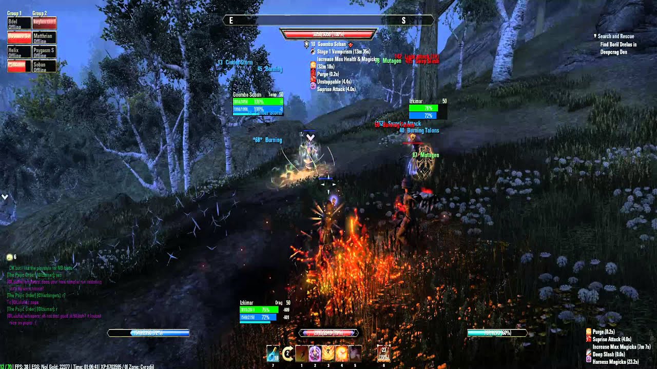 ESO Lvl 50 Organized Fights - YouTube