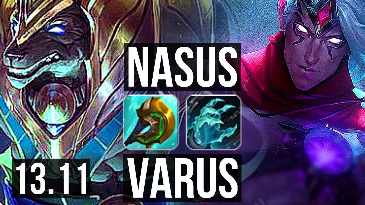 NASUS vs VARUS (TOP) | 700+ games, 5/1/2, 1.0M mastery | KR Master | 13.11 - YouTube