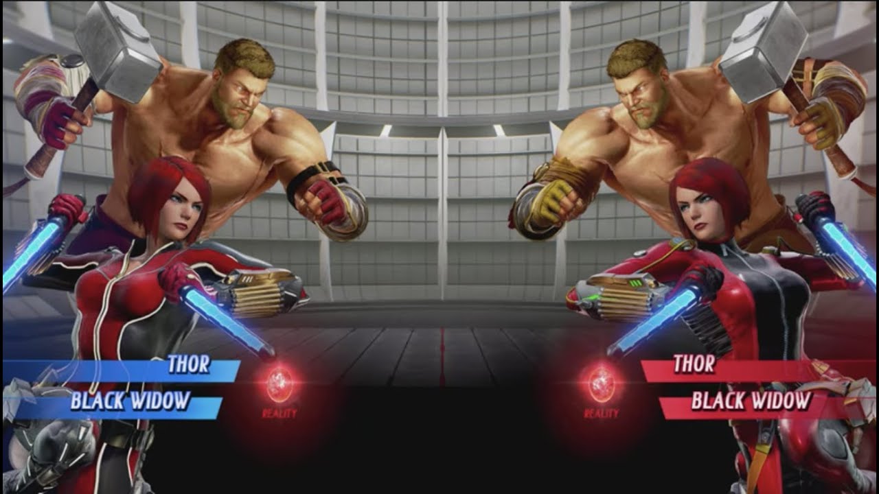 Black Widow and Thor vs Black Widow and Thor - MARVEL VS. CAPCOM ...