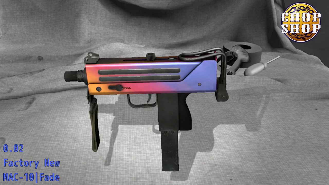 MAC-10 | Fade - Wear and Float - YouTube