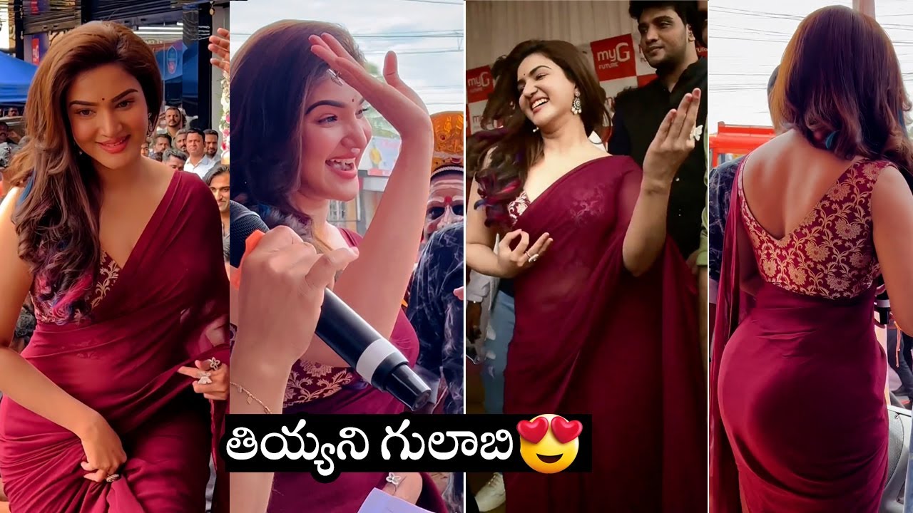 Veera Simha Reddy Heroine Honey Rose Stunning Looks In Saree | Honey ...