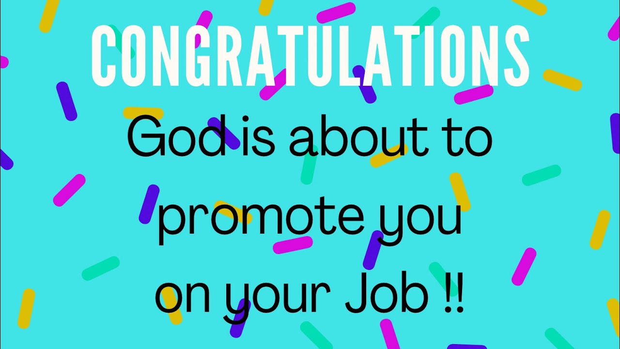 Your time for Promotion and increase on your JOB has come says the Lord ...