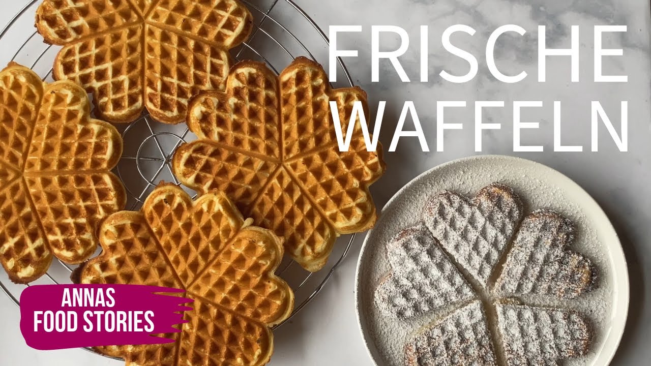 Frische Waffeln - leckeres und einfaches Waffel Rezept #einfacherezepte ...