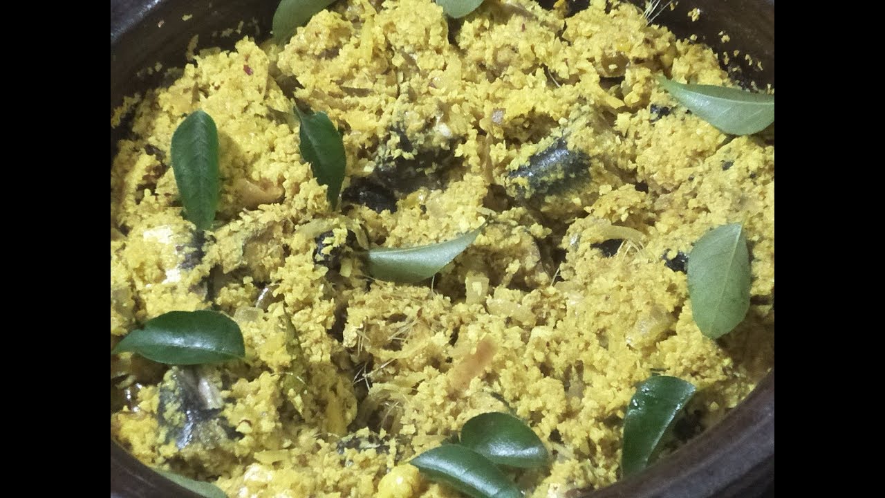 മീന്‍ പീര പറ്റിച്ചത്/Meen Peera Pattichathu/Fish Thoran with coconut ...