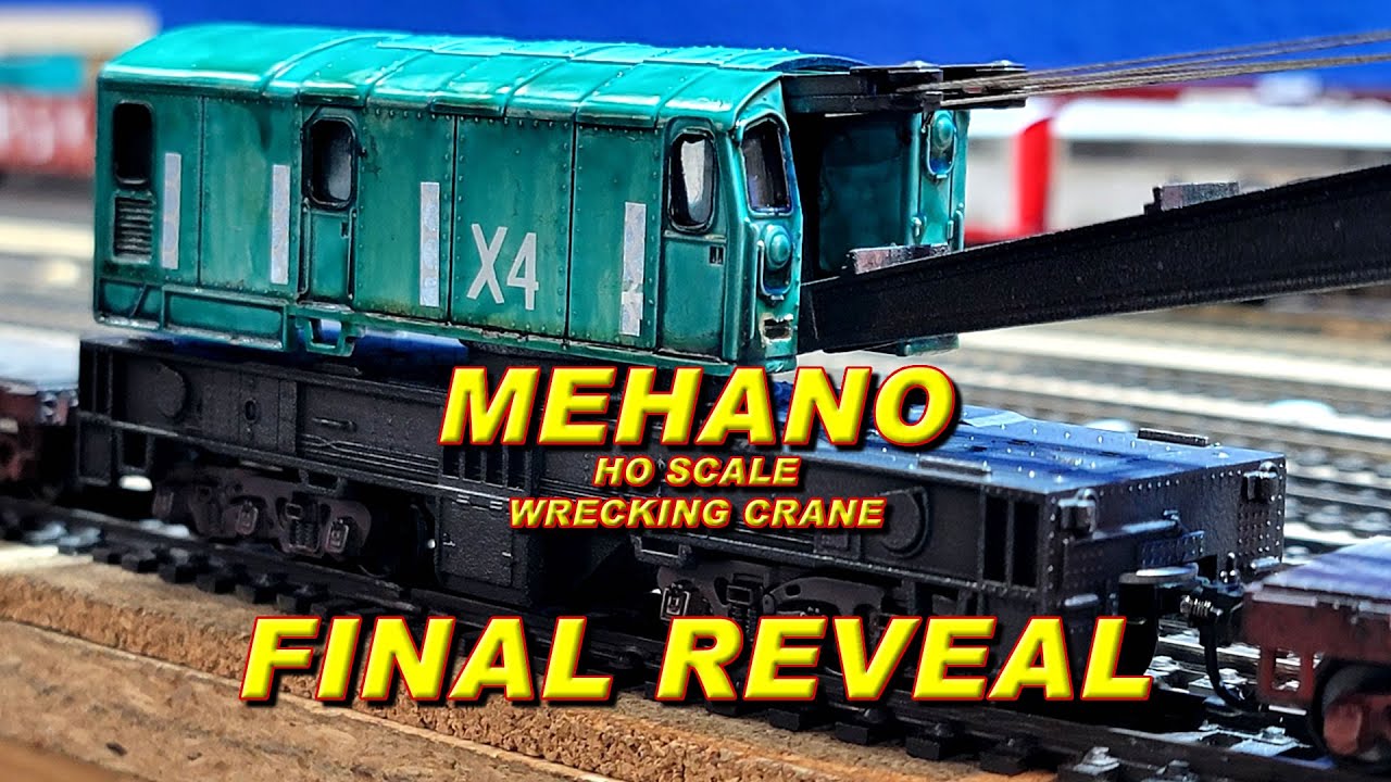 Mehano HO Scale Wrecking Crane FINAL REVEAL - YouTube