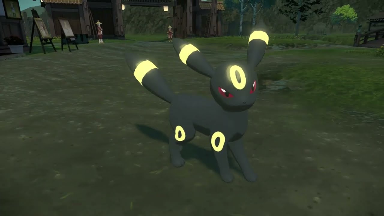 ALPHA Eevee Evolves into GIANT Umbreon : Pokemon Legends - Arceus - YouTube