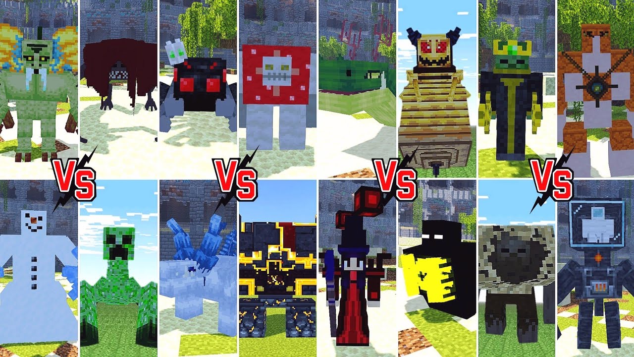 All Minecraft Bosses Tournament - Minecraft Mob Battle | Part 3 - YouTube