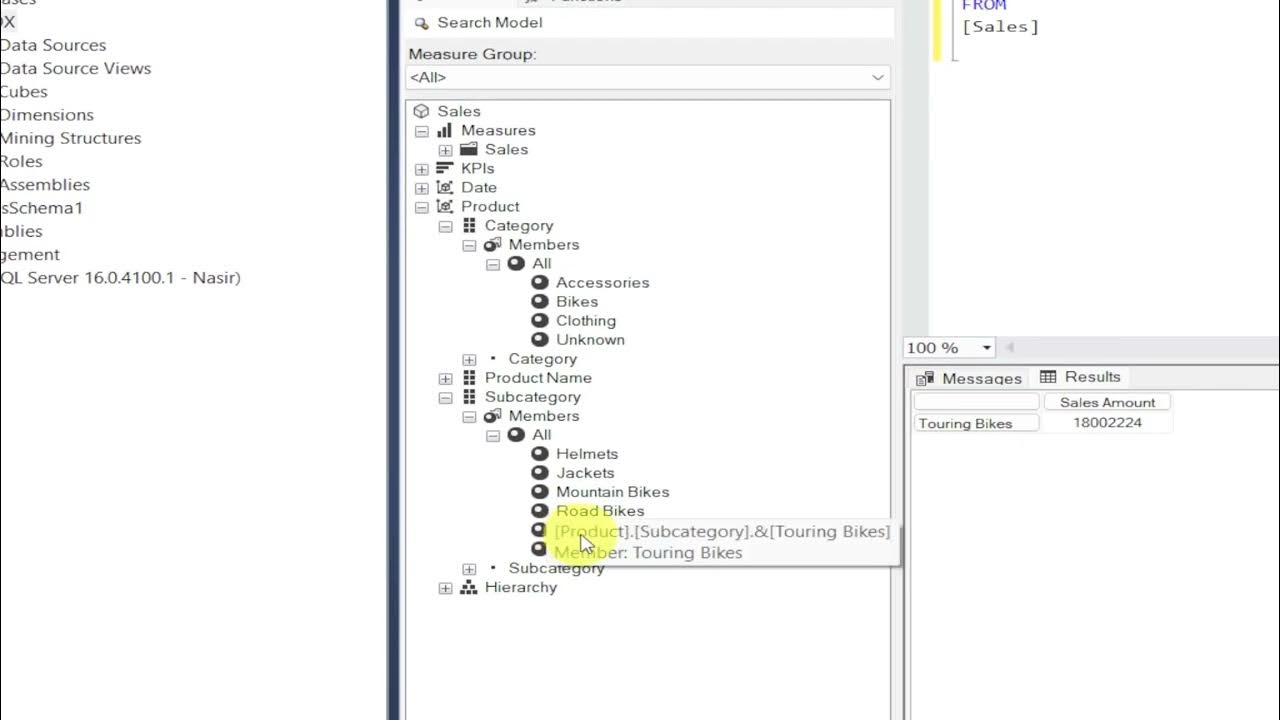 11 5 Multi Dimensional eXpressions -MDX Level Navigation Functions - YouTube