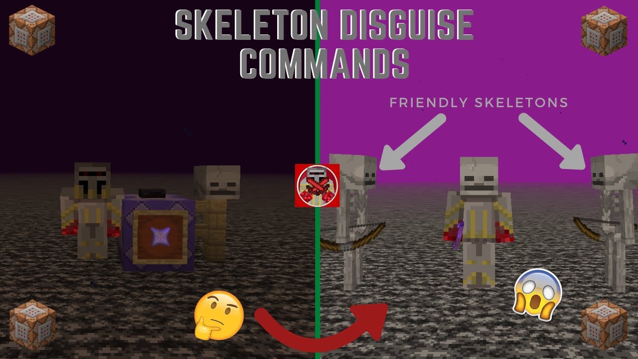 Command Block Tutorial 76 Skeleton Disguise Commands In Minecraft 1 command-block-tutorial-76-skeleton-disguise-commands-in-minecraft-1