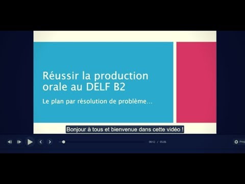 DELF B2 : le plan par résolution de problème - YouTube