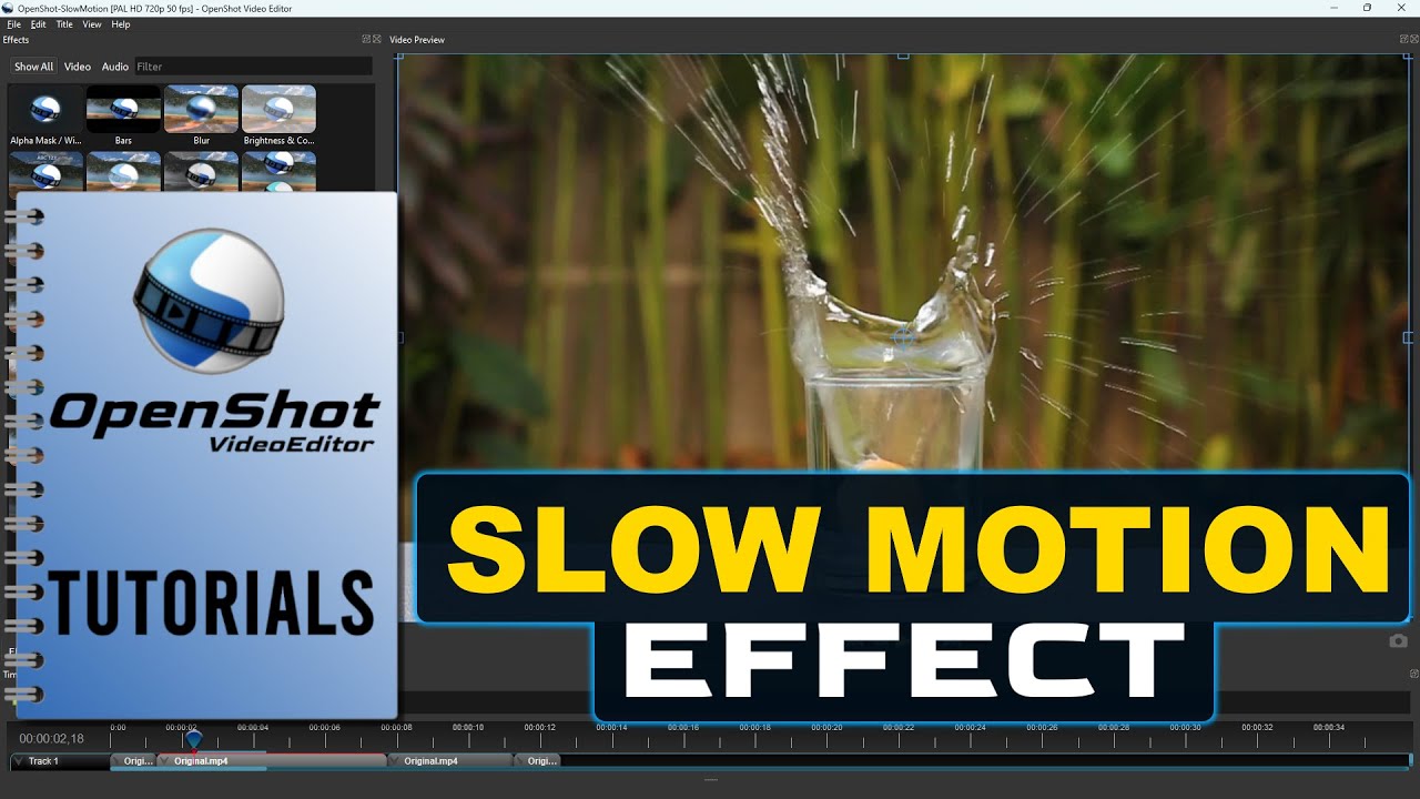 OpenShot Tutorial #5 | How To Add Slow Motion Effect To A Video In OpenShot - YouTube