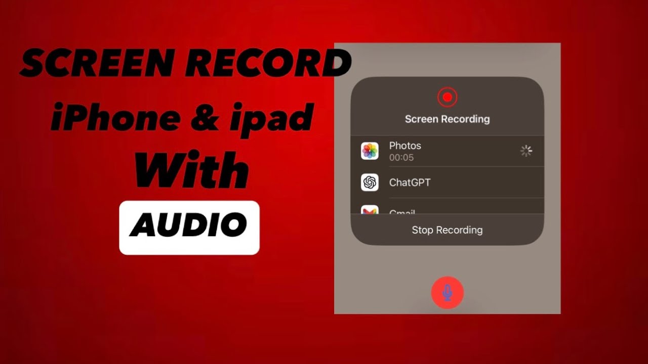 How to Screen Record on iPhone & iPad With Audio [2024] : Record Your ...
