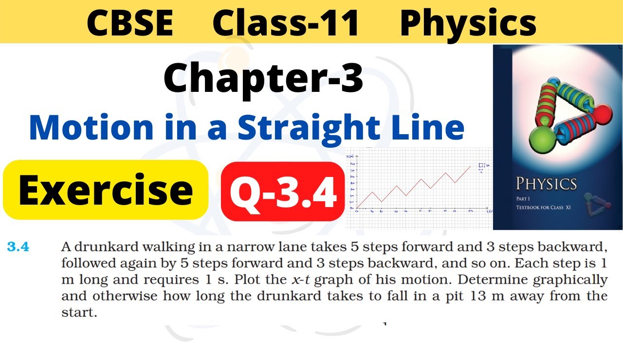 Motion in a Straight Line | Class 11 Physics | Chapter 3 | Exercise ...