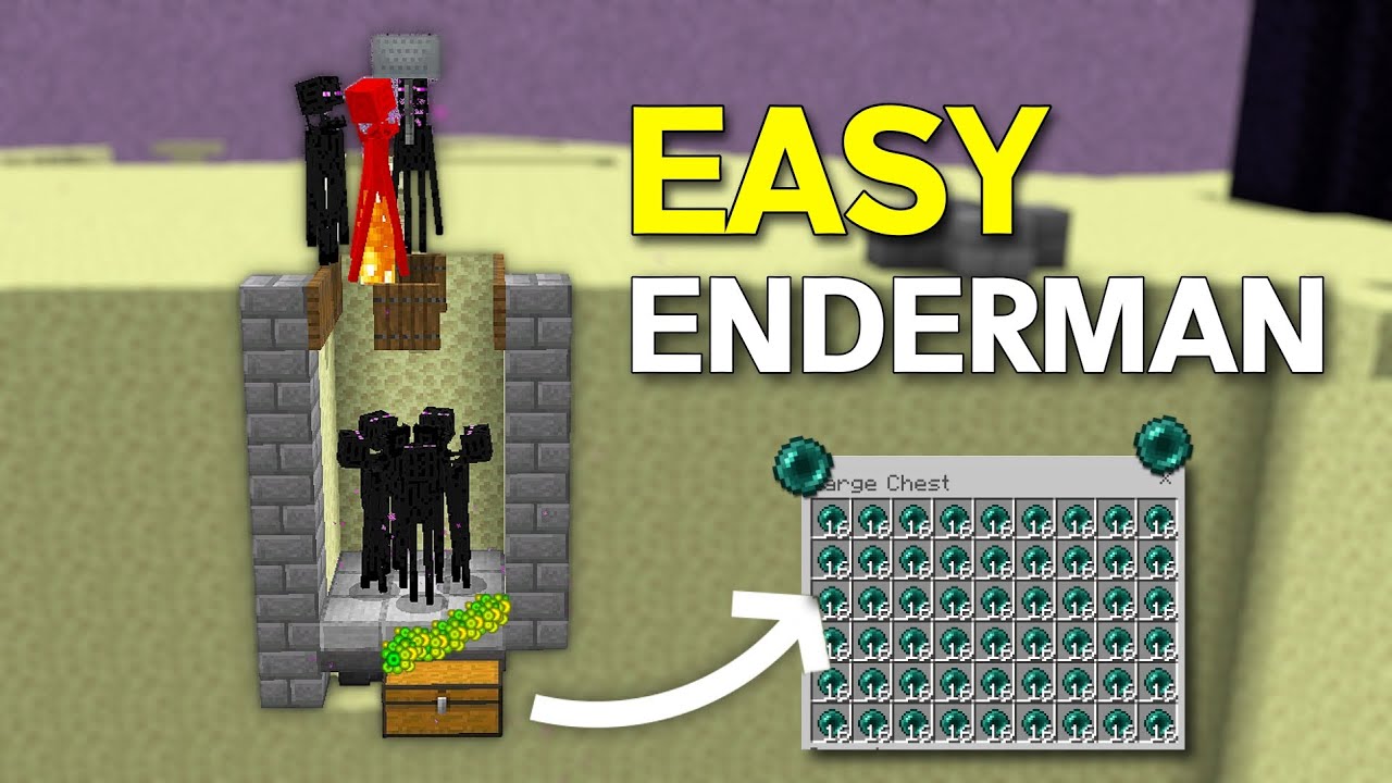 EASY 1.21 ENDERMAN XP FARM - Minecraft Bedrock & Java! - YouTube