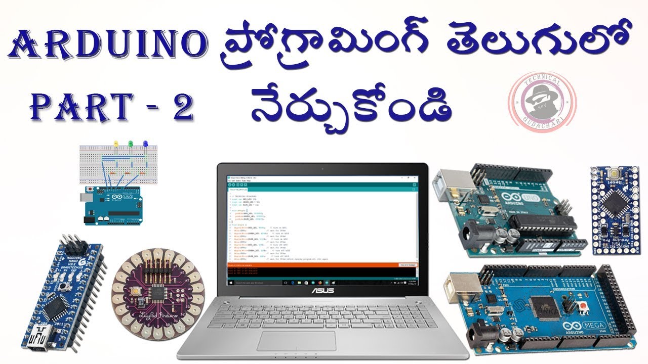 Arduino Programming Tutorial Part 2 In Telugu Youtube 2475