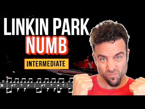 Linkin Park - Numb - Drum cover (with scrolling drum score)