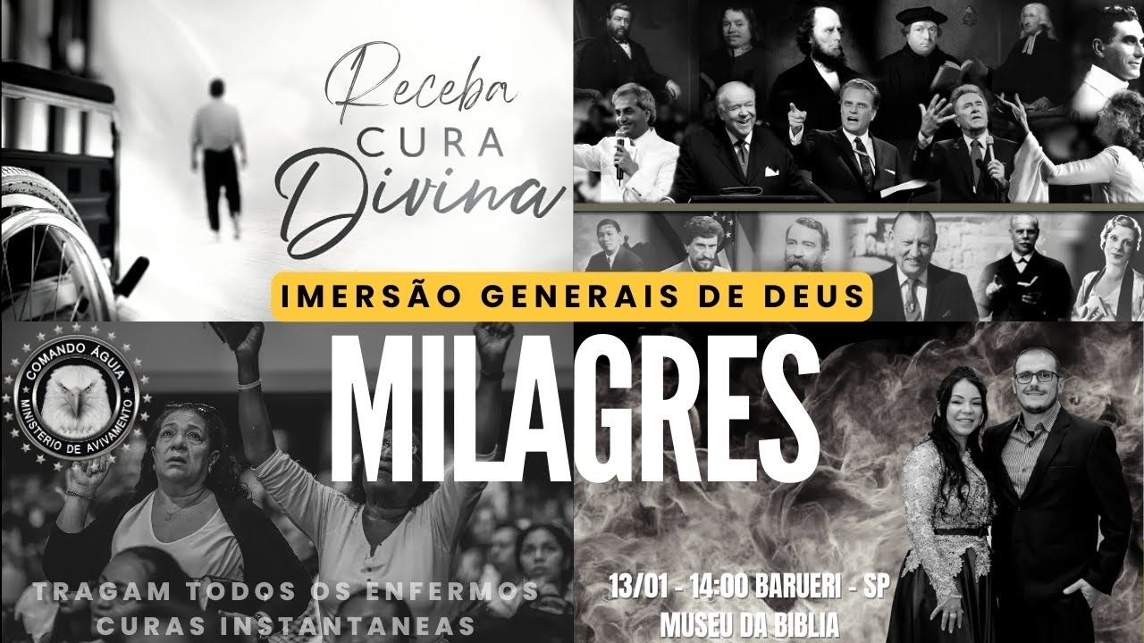 IMERSÃO GENERAIS DE DEUS - MUSEU DA BIBLIA - 13 DE JANEIRO 14:00 hr ...