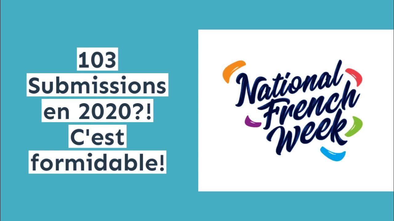 AATF 2020 National French Week Media Contest Awards - YouTube