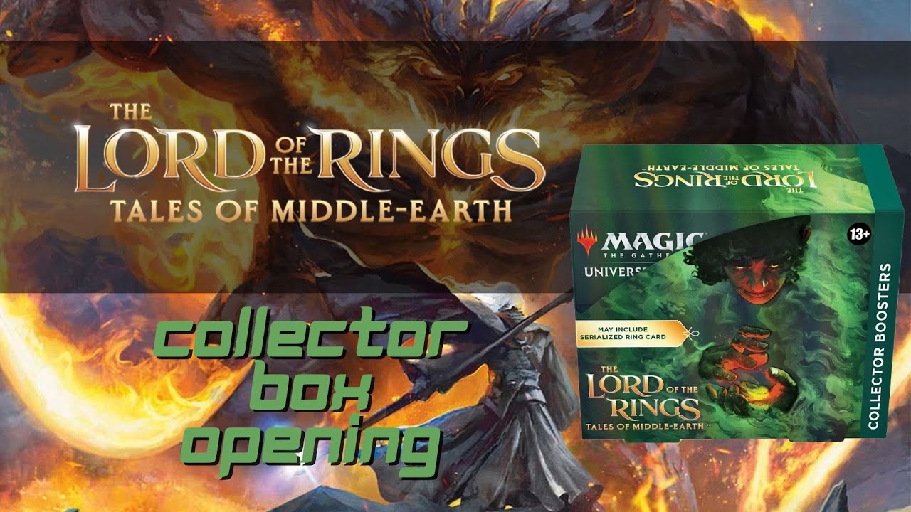 MTG Lord of the Rings Collector Box Opening - YouTube