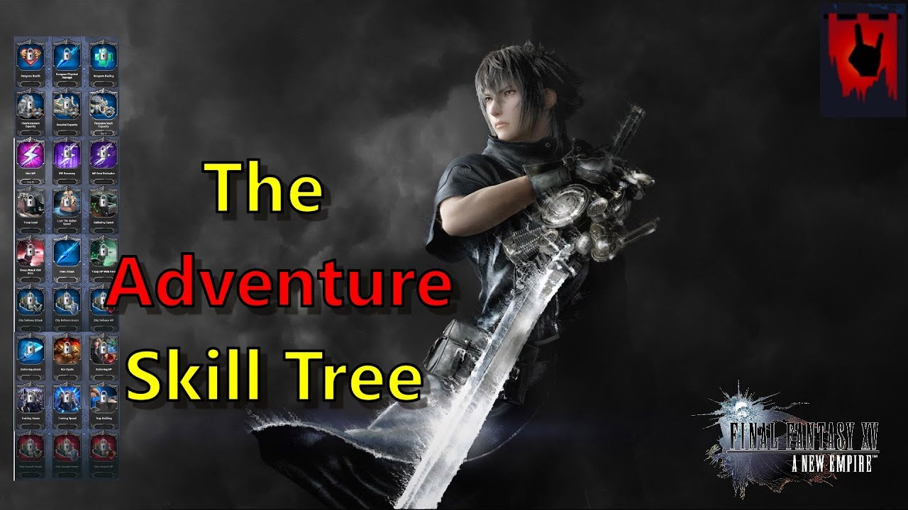 FFXV - The Adventure skill tree - YouTube