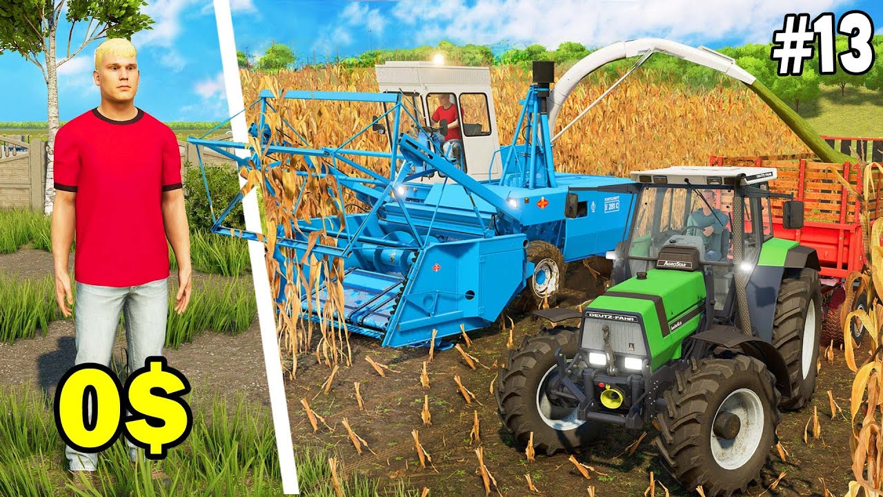 MEGA FARM from $0 on FLAT MAP 🚜 NO LEASING! 🚜 #13 - YouTube