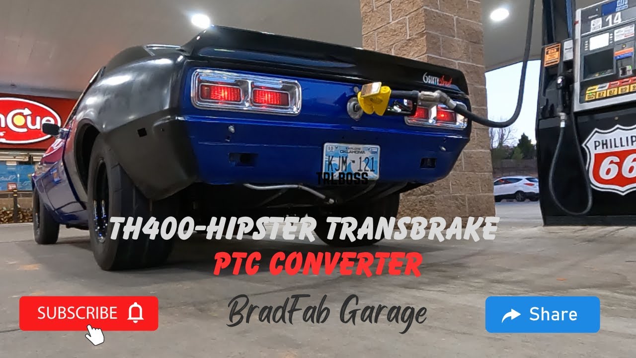 TH400 and Hipster Transbrake ready for the road - YouTube