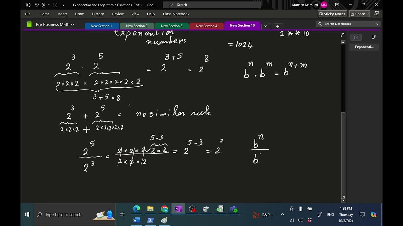 Exponential Functions, Part 1 - YouTube
