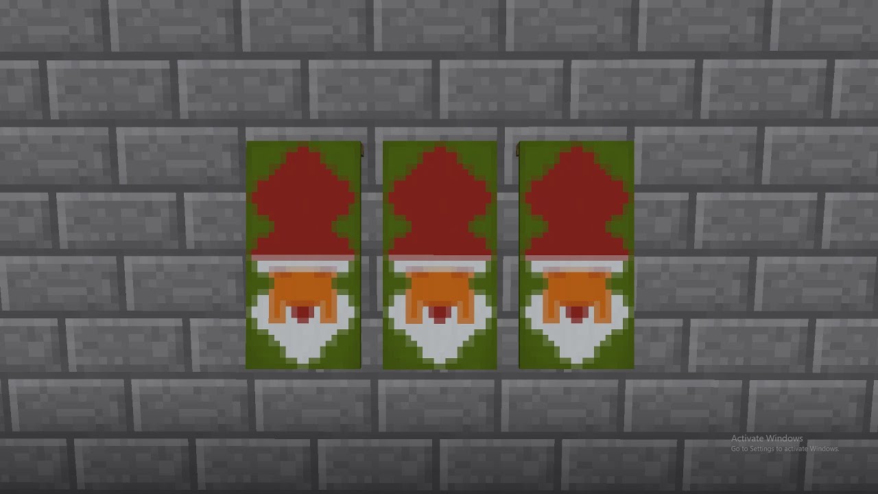 How To Make Santa Claus Banner In Minecraft - YouTube