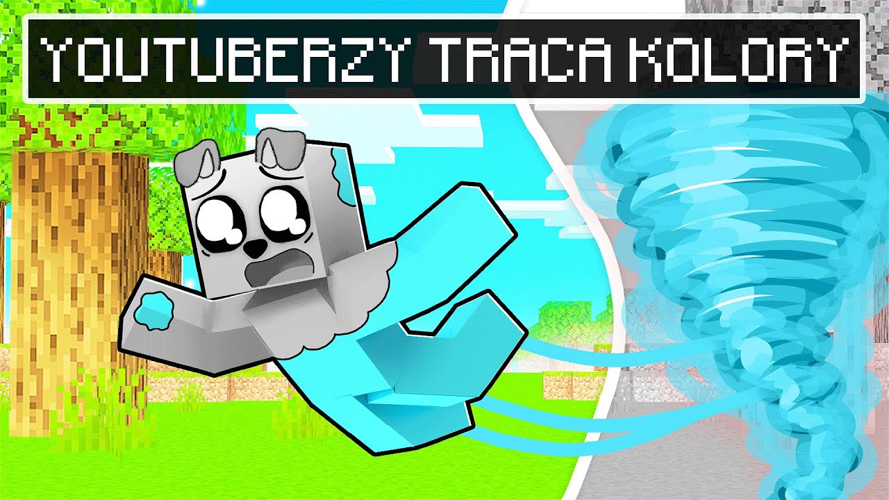 YOUTUBERZY STRACILI WSZYSTKIE KOLORY w Minecraft! - YouTube
