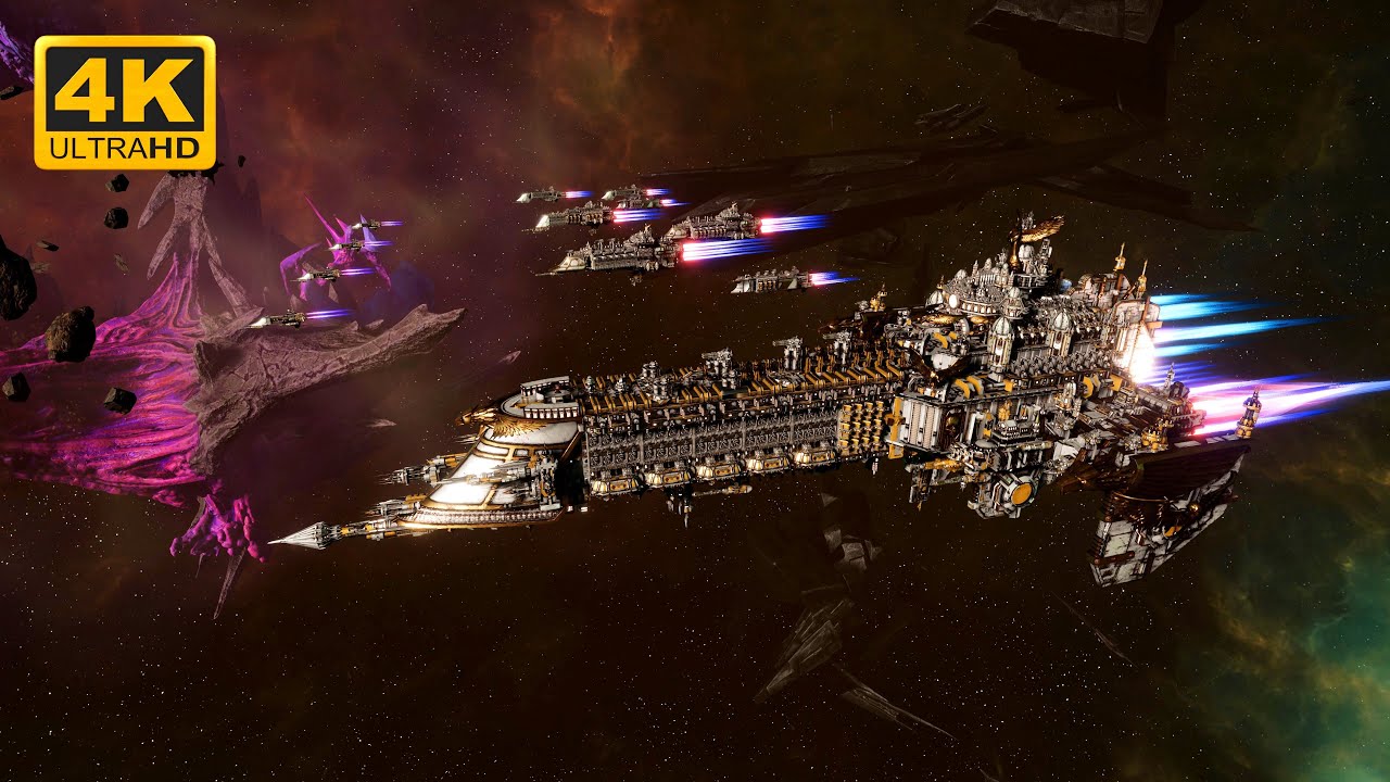 Imperial Navy vs Tau Merchant Fleet - Skalgrim Mod - 4K Quality ...