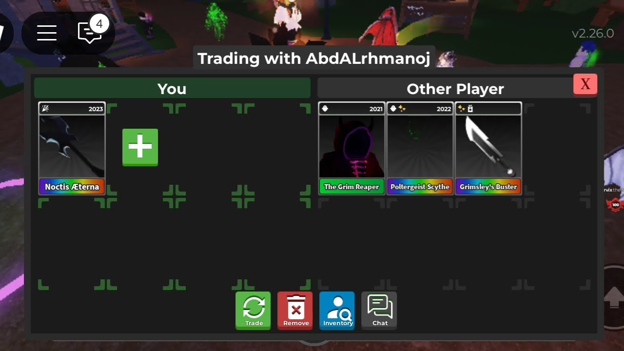 Trading Noctis Æeterna | Roblox | Survive The Killer - YouTube
