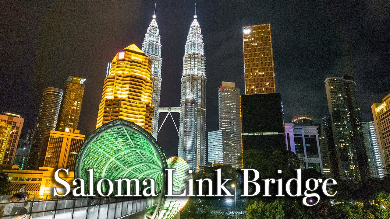 Saloma Link Bridge in Night time【Full Tour in 4k】 - YouTube
