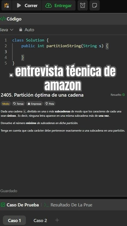 Resolver entrevista técnica de amazon en programacion #java #developer #coding #clip #trend ...