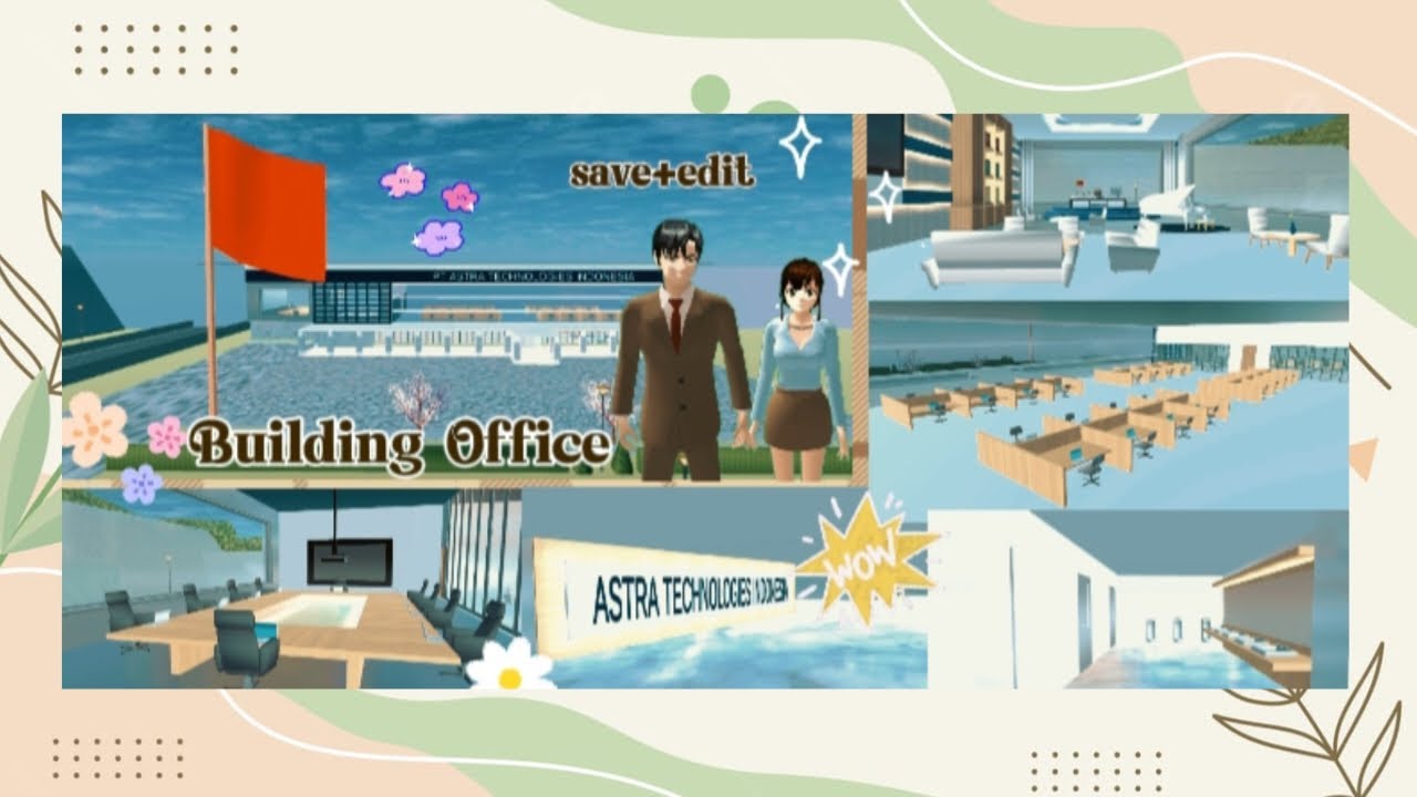 Review Building Office terbaru | Sakura School Simulator# ...
