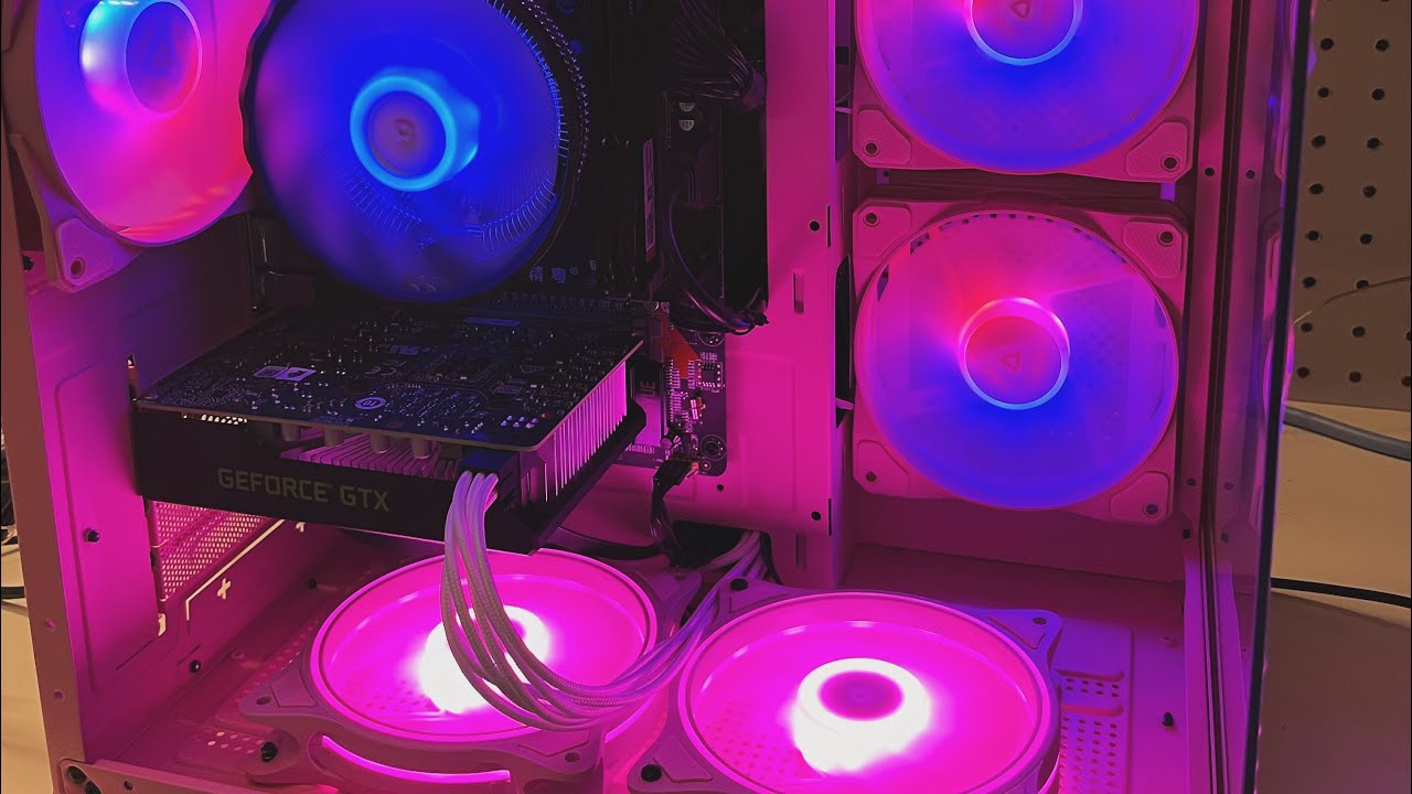 Super pink! Apevia Prism case. - YouTube