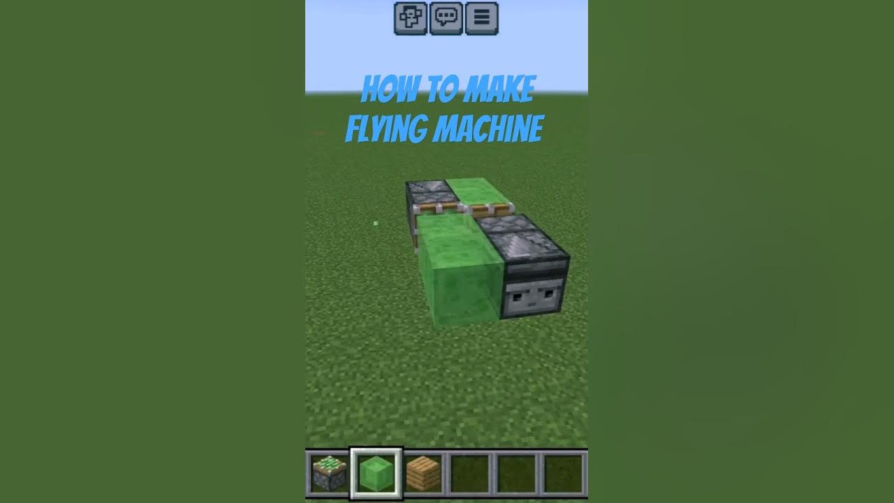 How to make flying machine in 20s #minecraftshorts #gaming #minecraft # ...