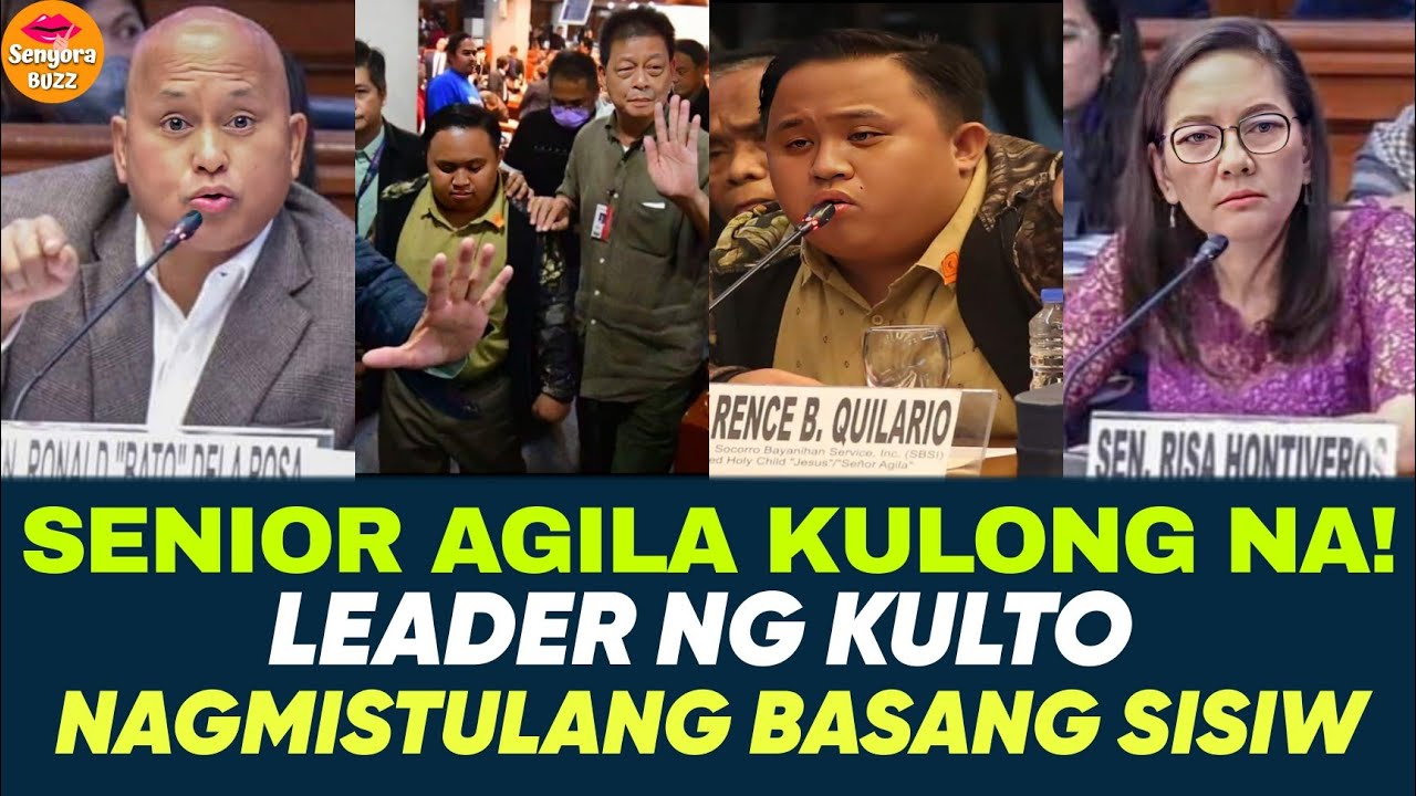 SENIOR AGILA SENATE HEARING | KULONG NA SA SENADO ANG MGA LEADER NG ...