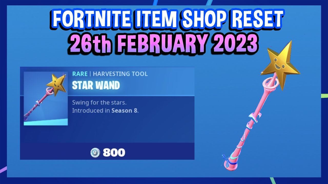 STAR WAND IS BACK! (Fortnite Item Shop Reset 26th February 2023) - YouTube